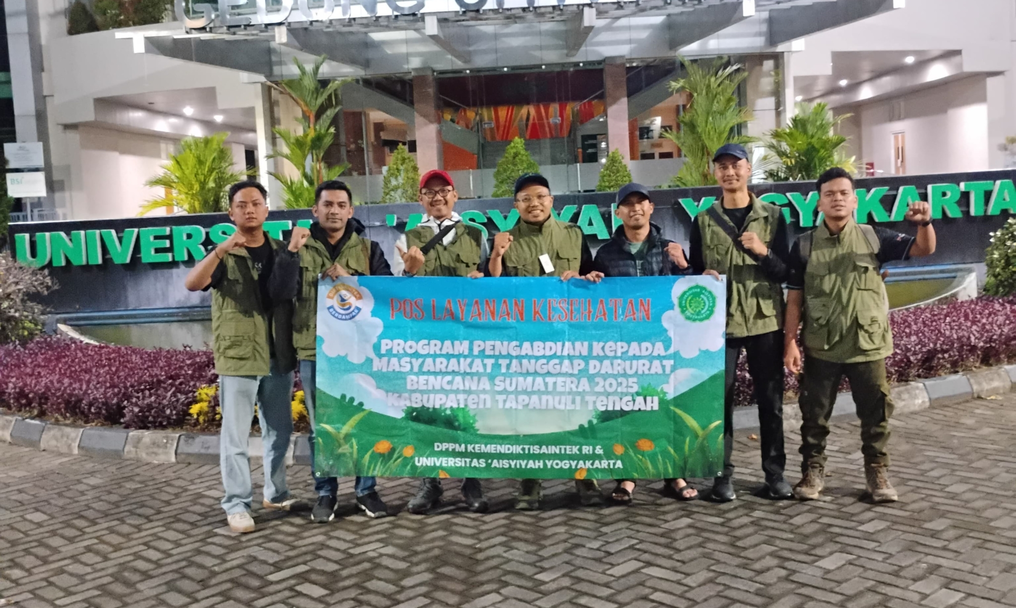 UNISA Yogyakarta Kirim Relawan Kesehatan ke Tapanuli